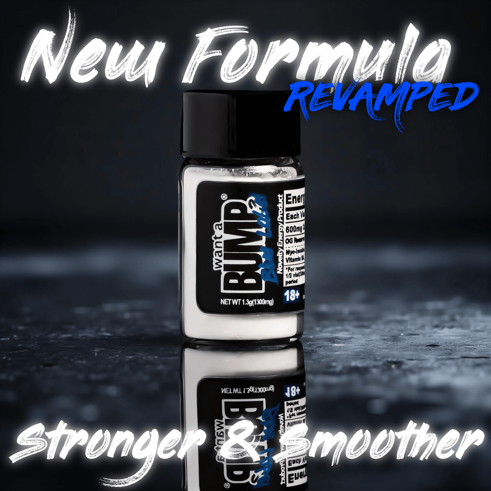 Want A BUMP® BLUE LABEL Revamped - Energy ON ICE (600mg Caffeine + Icy